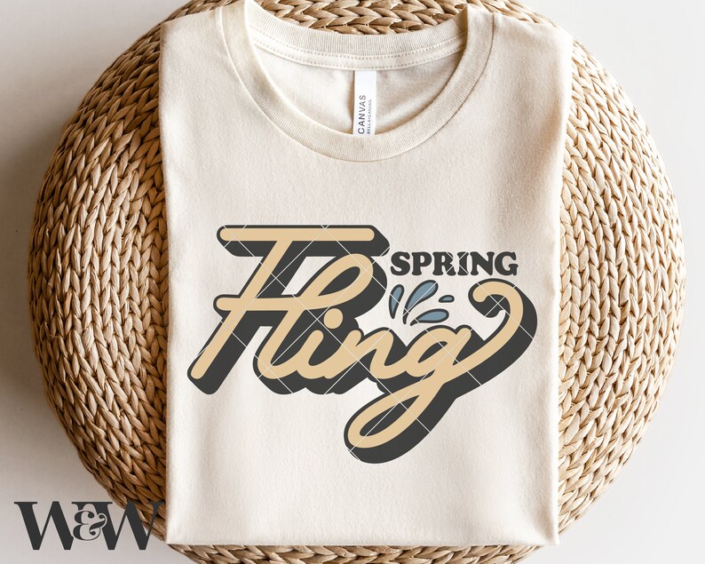 Spring Fling SVG PNG Retro Spring Shirt SVG Spring Break - Etsy