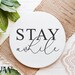 Stay Awhile SVG Round Farmhouse Sign SVG Welcome Sign SVG Guest Room ...