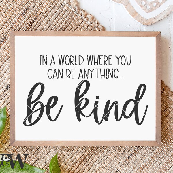 Wood Signs in a World Where You Can Be Anything - Etsy Ireland