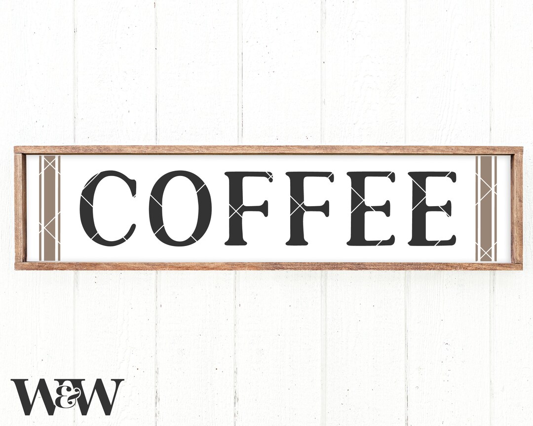 Coffee Grain Sack SVG Coffee Sign Svg Coffee Bar SVG Farmhouse Sign Svg ...