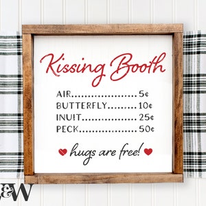 Kissing Booth List SVG | Valentine's Day SVG | Valentine Sign SVG ...
