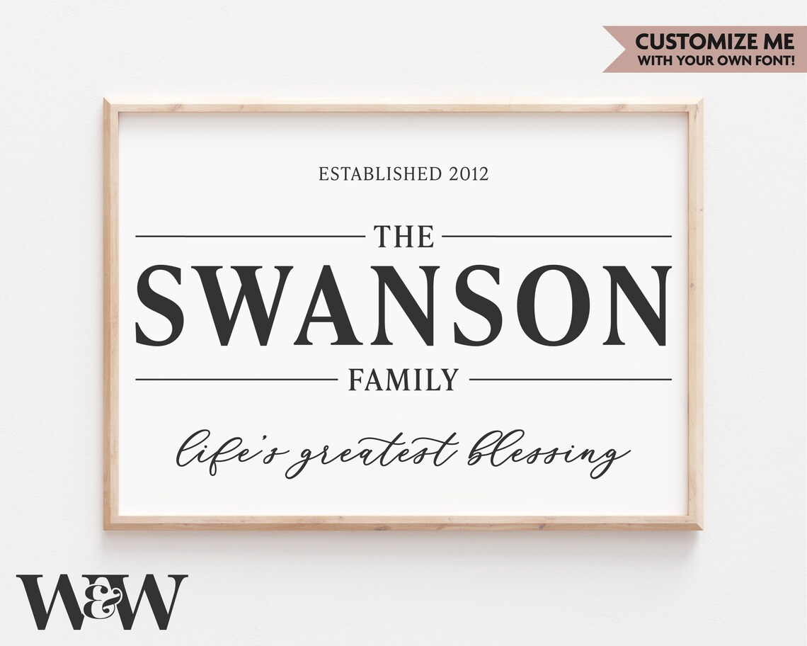 Last Name Sign SVG Family Name Sign SVG Last Name SVG | Etsy