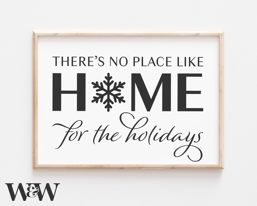 There's No Place Like Home for the Holidays SVG | Christmas Song Cut ...