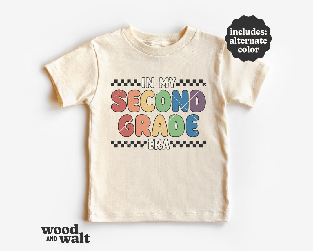 In My Second Grade Era SVG PNG | Kids School Shirt SVG | Back to School ...