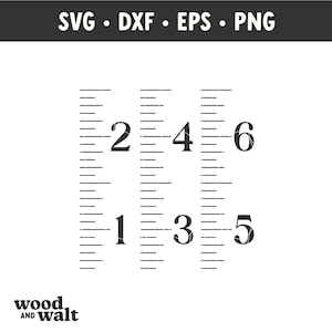 Kids Growth Chart SVG | Farmhouse Growth Ruler Design | Kids Height ...