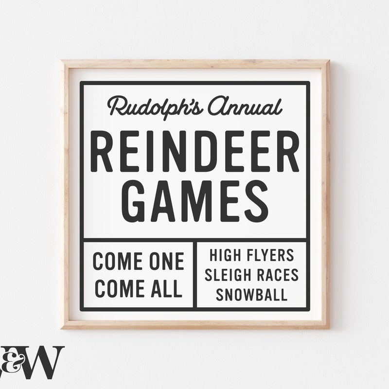 Reindeer Sign - Etsy