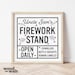 Uncle Sam's Firework Stand SVG PNG | July 4th SVG | Patriotic Sign Svg ...