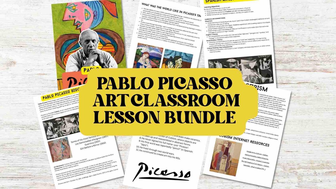 Pablo Picasso Art History Lesson | Printable Classroom Resource | Art ...
