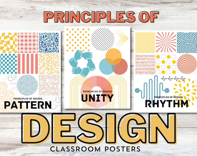 Principles of Art Classroom Printable Posters, Art Classroom Decor ...