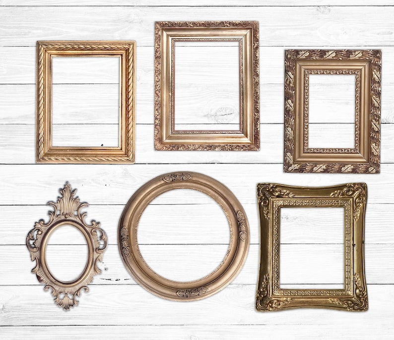 Vintage Frames | Digital Clip Art | 13 .png Files | Junk Journal Images ...