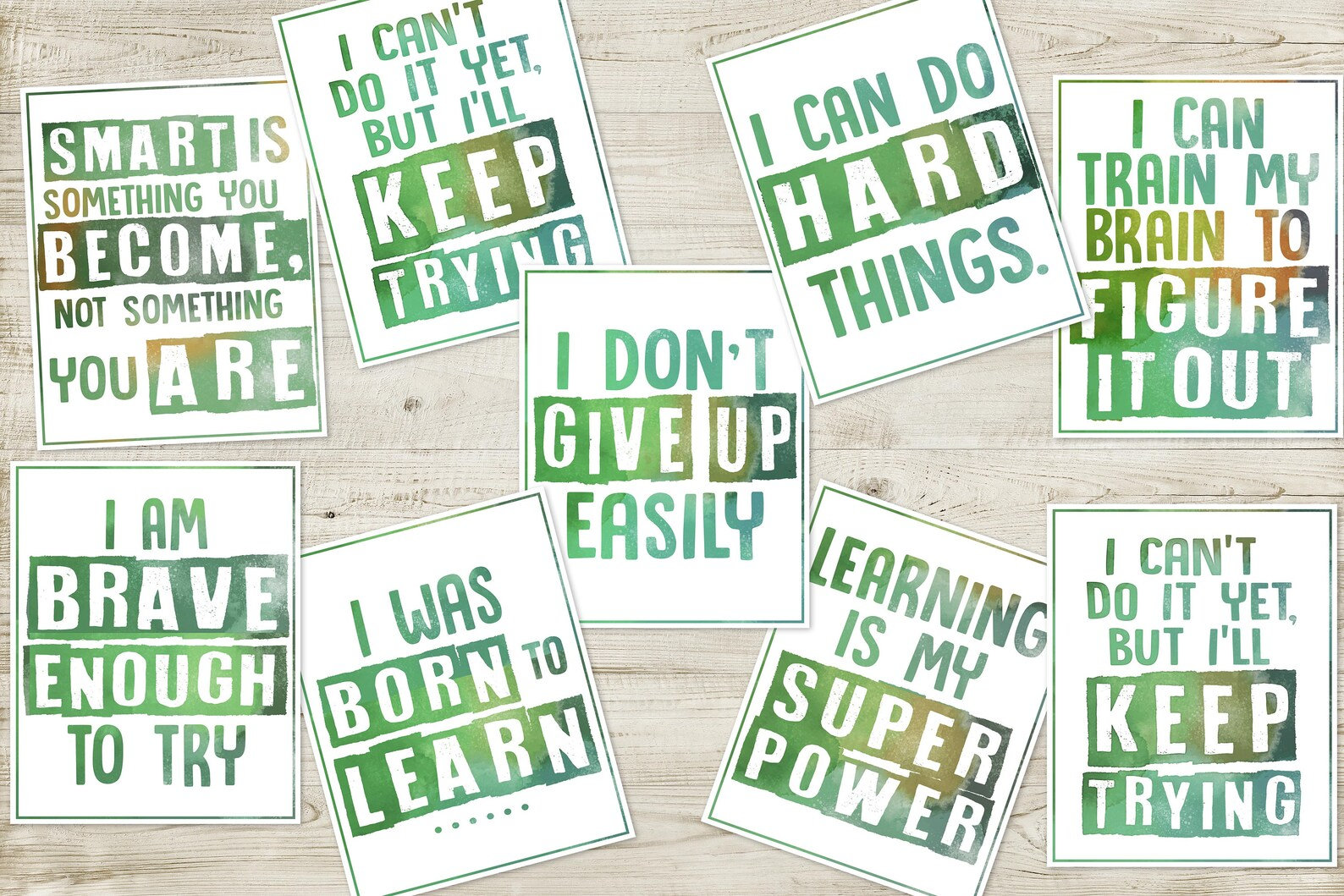 Encourage Perseverance and Positivity With Printable Growth Mindset ...