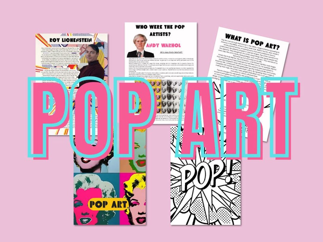 Pop Art Classroom Bundle: Art History Lesson, Printable Posters (29 ...