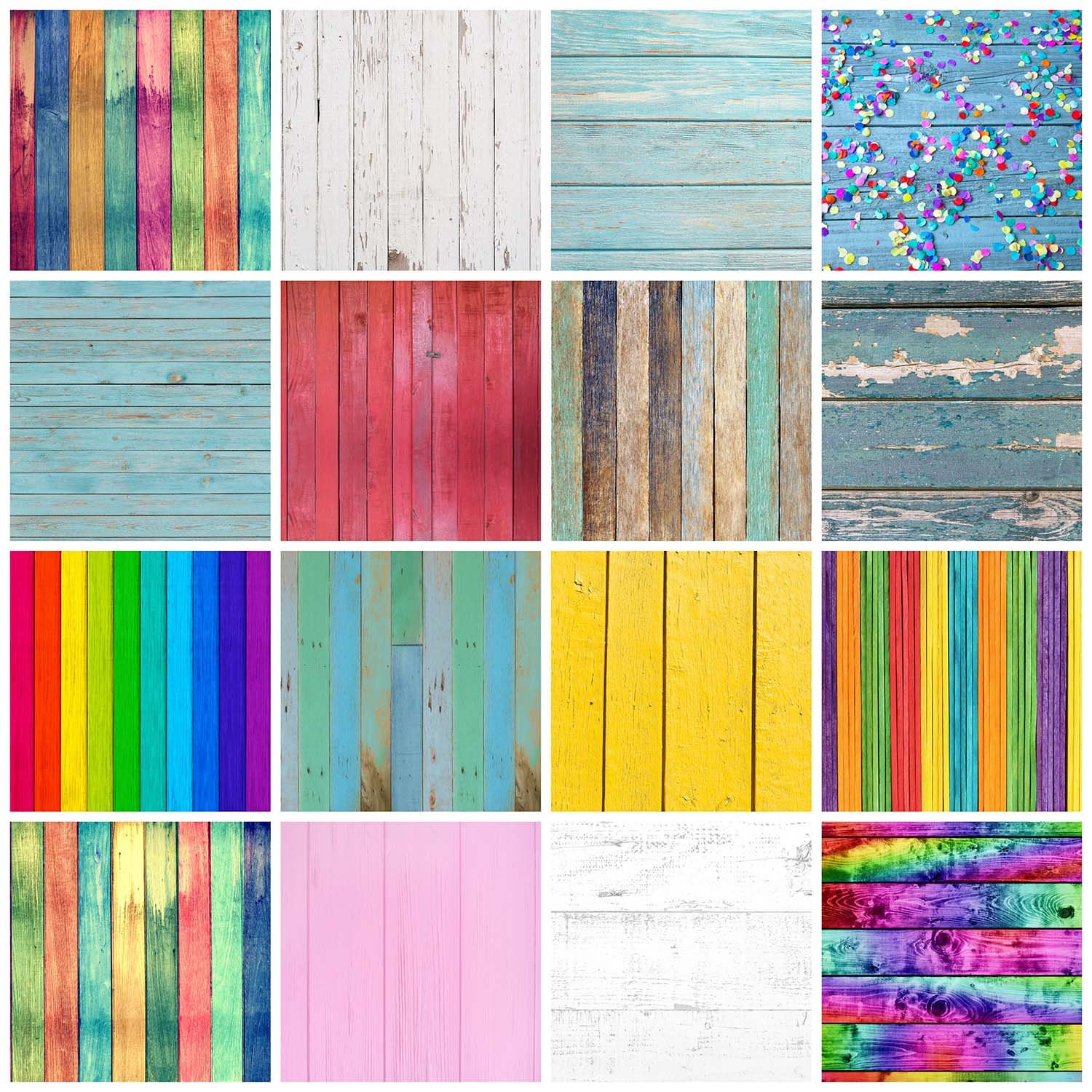 Colorful Rainbow Wood Backgrounds Rainbow Digital Textures - Etsy