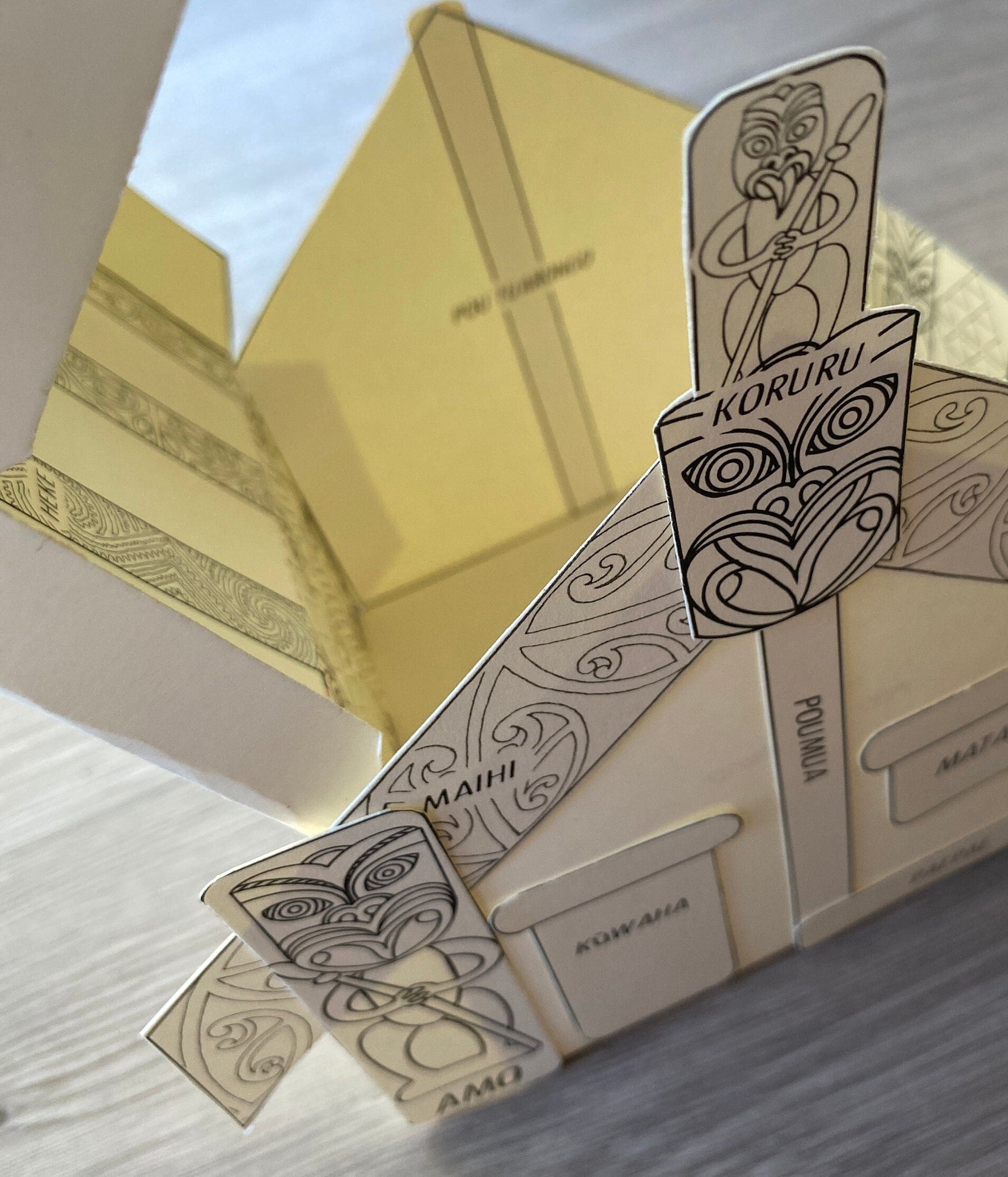 Printable 3D Paper Maori Wharenui Model (PDF) - Etsy