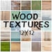 Wood and Chipped Paint Textures Digital Sheets, 12x12 Digital Papers ...