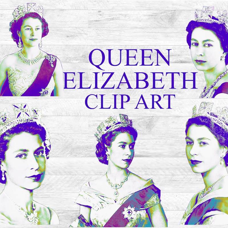 Queen Elizabeth Clipart - Etsy