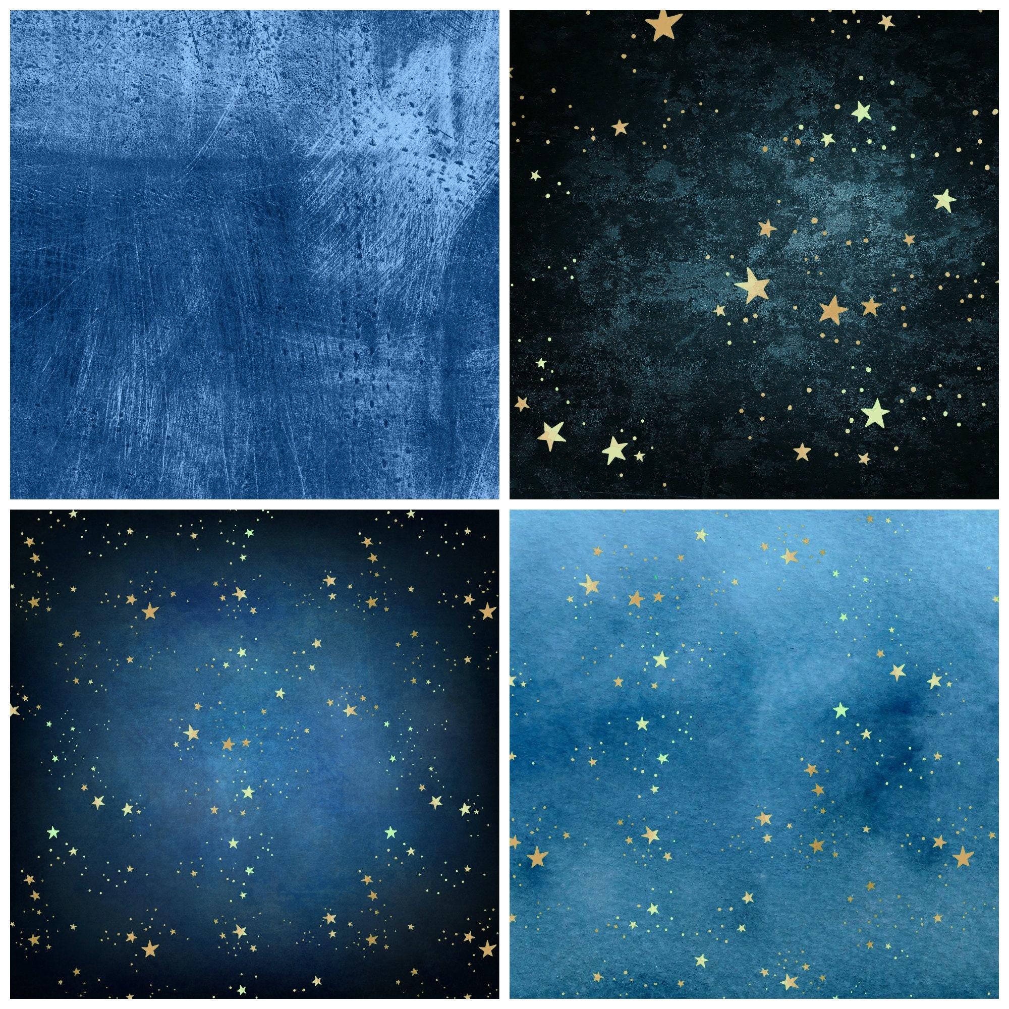 Night Sky Digital Paper: 12x12 Backgrounds, Stars (digital Download) - Etsy