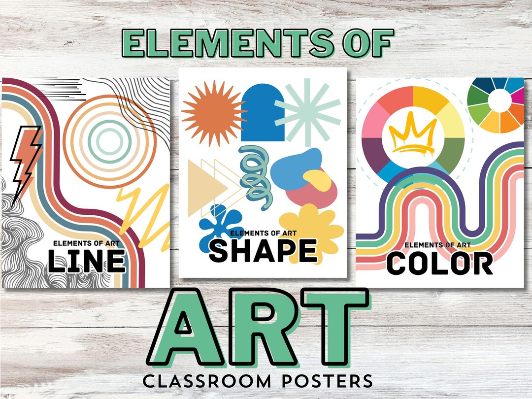 Elements of Art | Set of 7 Printable Classroom Posters | Art Teacher ...