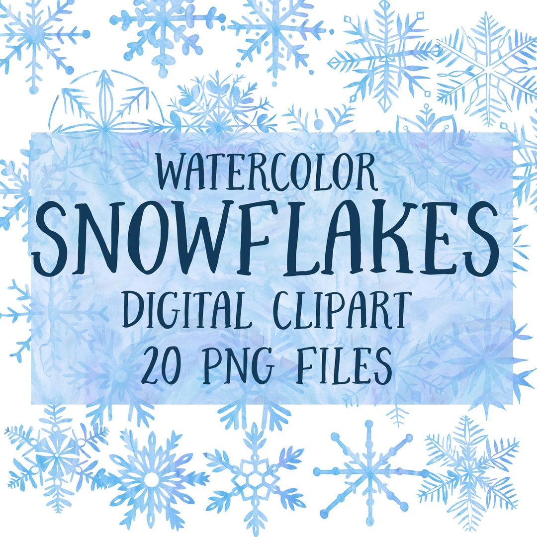 SNOWFLAKES CLIPART Winter Theme Backgrounds, Icy Frozen Winter ...
