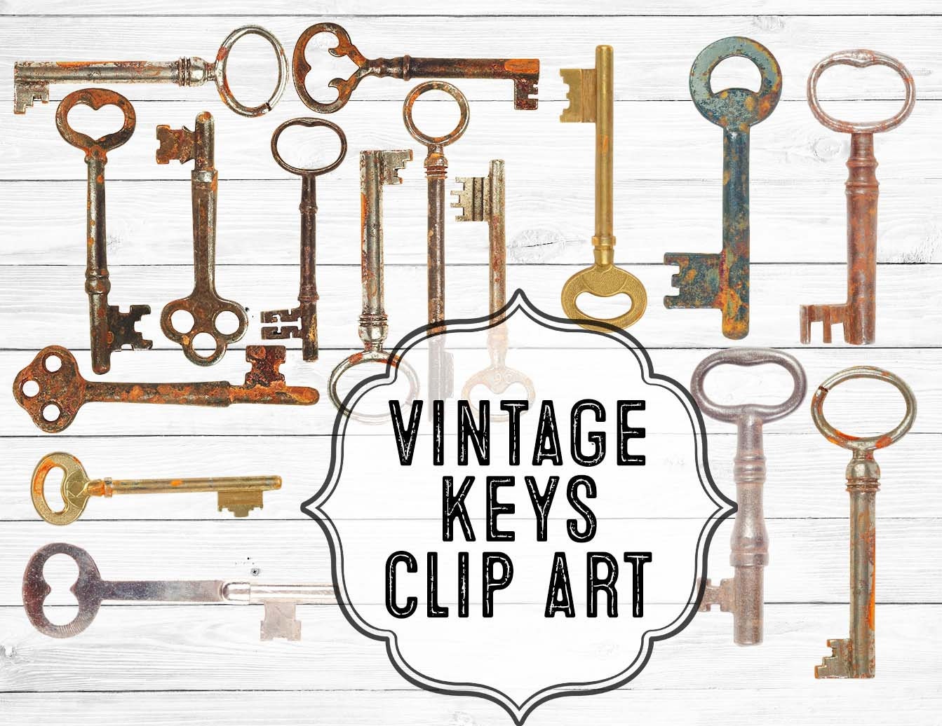 Antique Key Clip Art