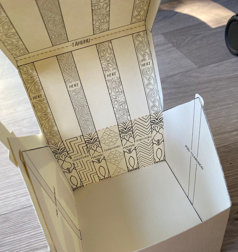 Printable 3D Paper Maori Wharenui Model (PDF) - Etsy