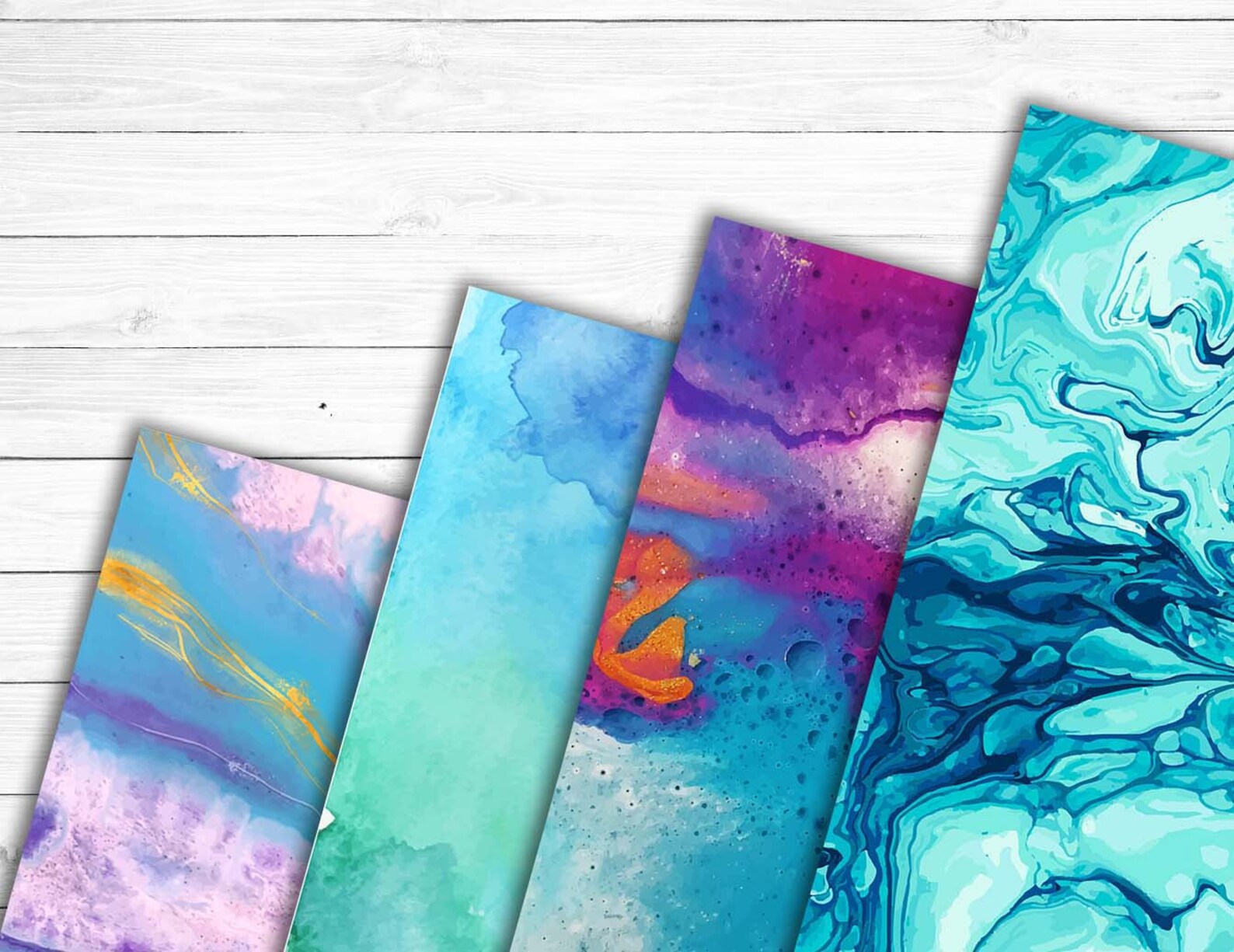 Acrylic Pour / Watercolor Digital Sheets 12x12 Digital - Etsy UK