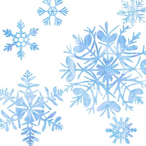 SNOWFLAKES CLIPART Winter Theme Backgrounds, Icy Frozen Winter ...