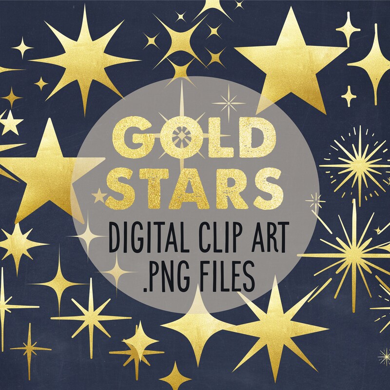 Stars Clipart - Etsy