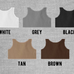 Roblox Neutral Ribbed Tank Top Collection Clothing Templates - Digital ...
