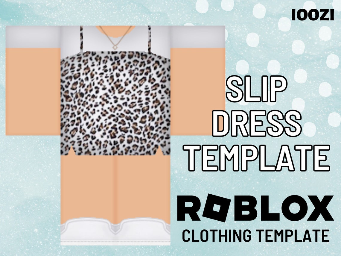 Slip Dress - Roblox Clothing Template - Roblox Dress Template - Digital ...