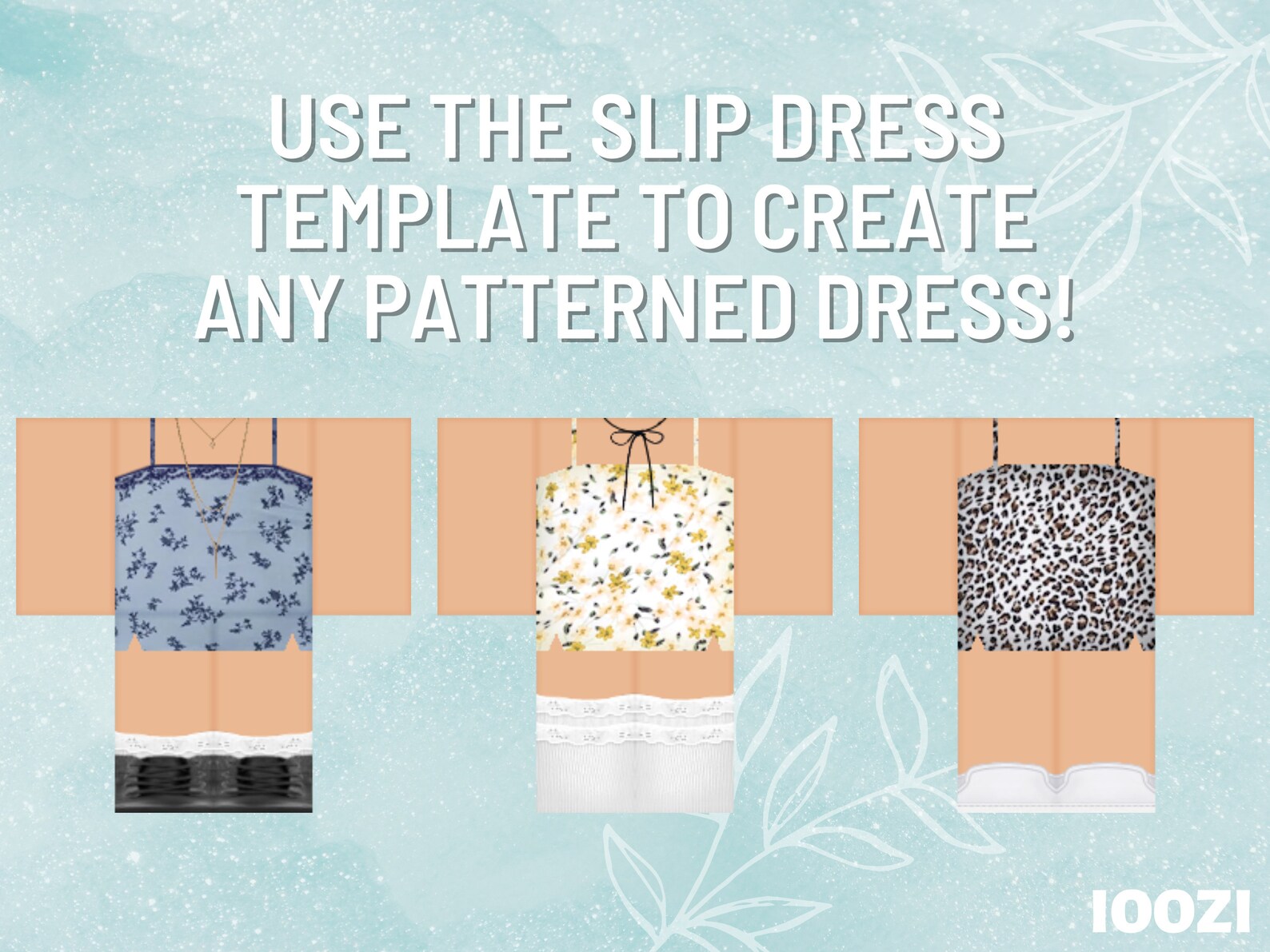 Slip Dress Roblox Clothing Template Roblox Dress Template Digital ...