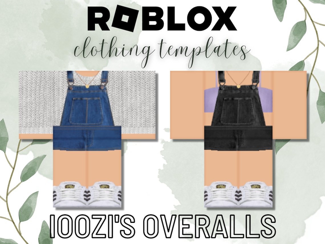 Denim Overalls - Roblox Clothing Template - Digital Download - Etsy