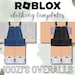 Denim Overalls - Roblox Clothing Template - Digital Download - Etsy