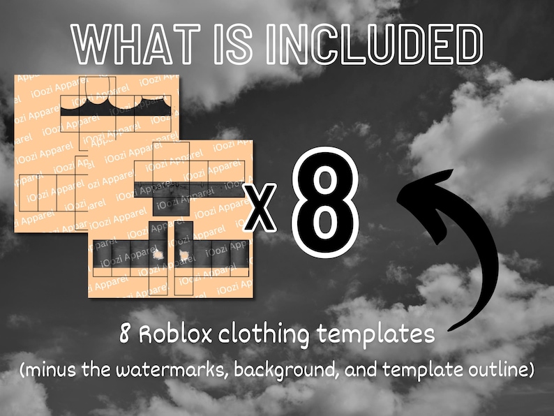Emo Clothing Pack X8 - Roblox Clothing Templates - Digital Download ...