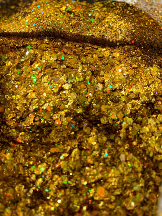 Kaos Gold Holographic Chunky Glitter for Tumblers Nail Art | Etsy