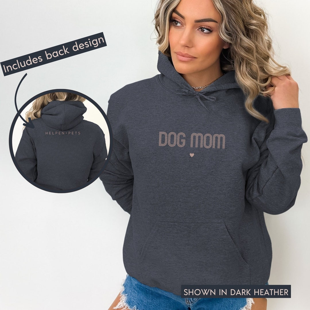 Cute DOG MOM Hoodie, Minimalist Dog Mama Hoodie, Dog Mom Gift for ...