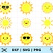 Sun SVG PNG DXF. Mix & Match. Digital download vector. Sun | Etsy