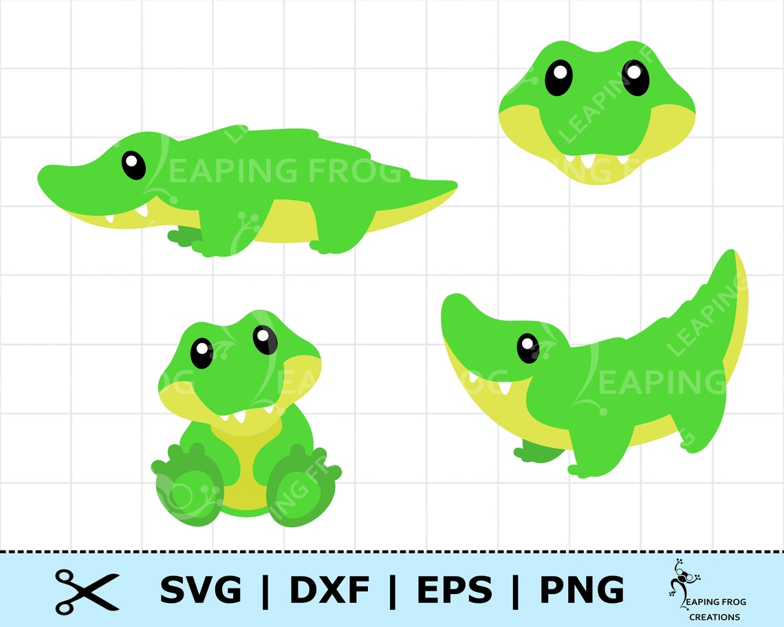 Alligator SVG. PNG. Cricut Cut Files Layered. Silhouette - Etsy