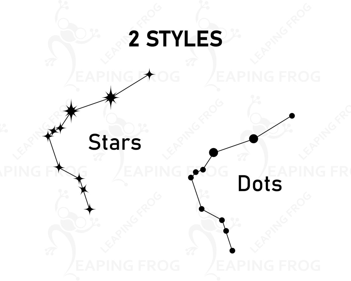 Constellations SVG. PNG. Zodiac Signs. Cricut Cut Files, Silhouette ...