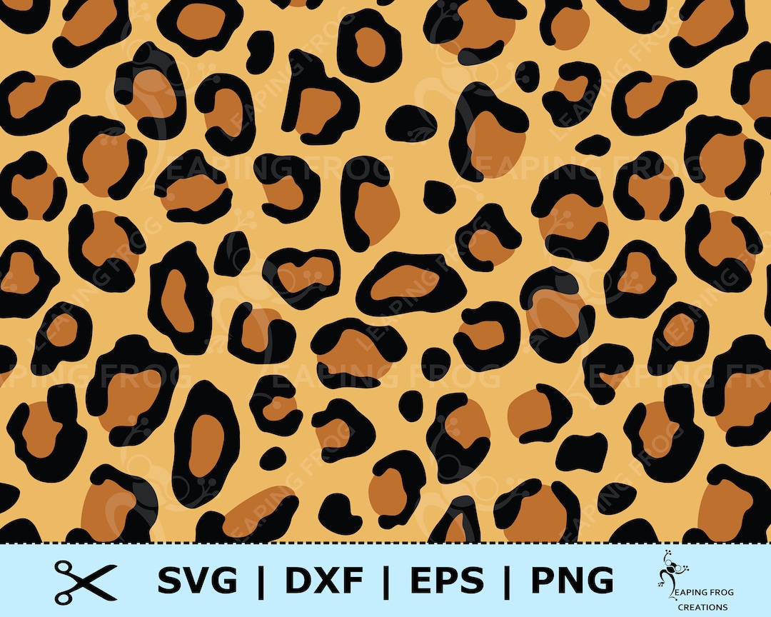Leopard Print SVG. SEAMLESS! Cricut Cut Files, Layered Files ...