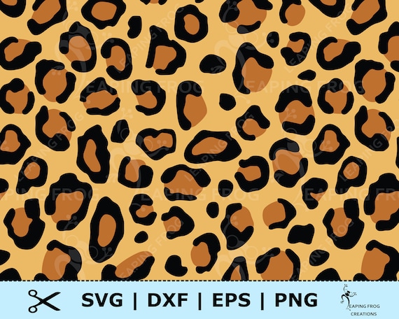 Leopard Print SVG. SEAMLESS Cricut Cut Files Layered Files. | Etsy