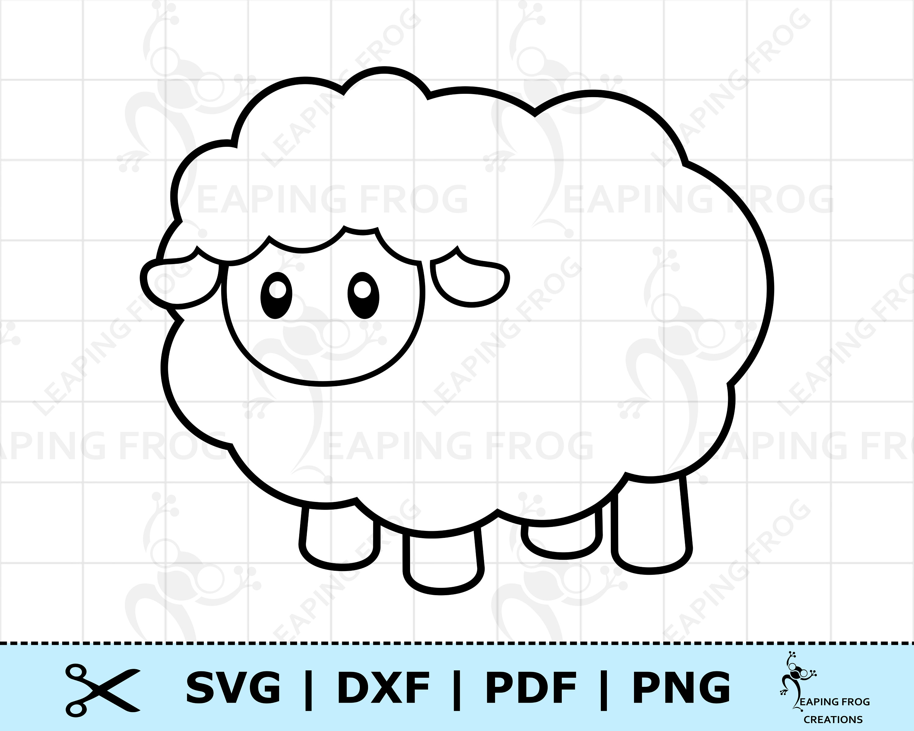 Cute Baby Sheep SVG PNG DXF pdf. Cricut Cut files Silhouette. | Etsy