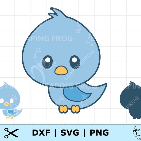 Cute Blue Bird - Etsy