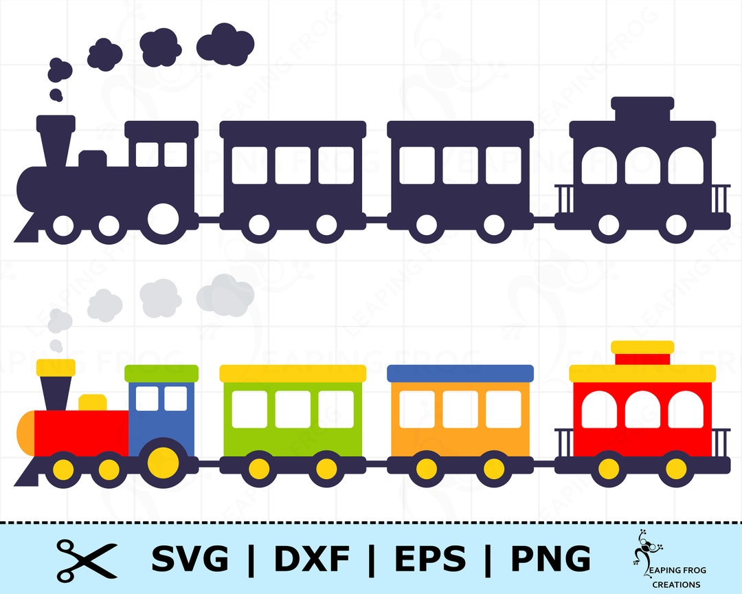 Train Svg Cricut Cut Layered Files Silhouette Files Png Dxf Eps