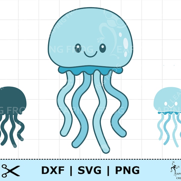 Jellyfish Clipart - Etsy
