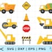 Construction Clipart, Instant Download Vector Clipart, Dump Truck ...