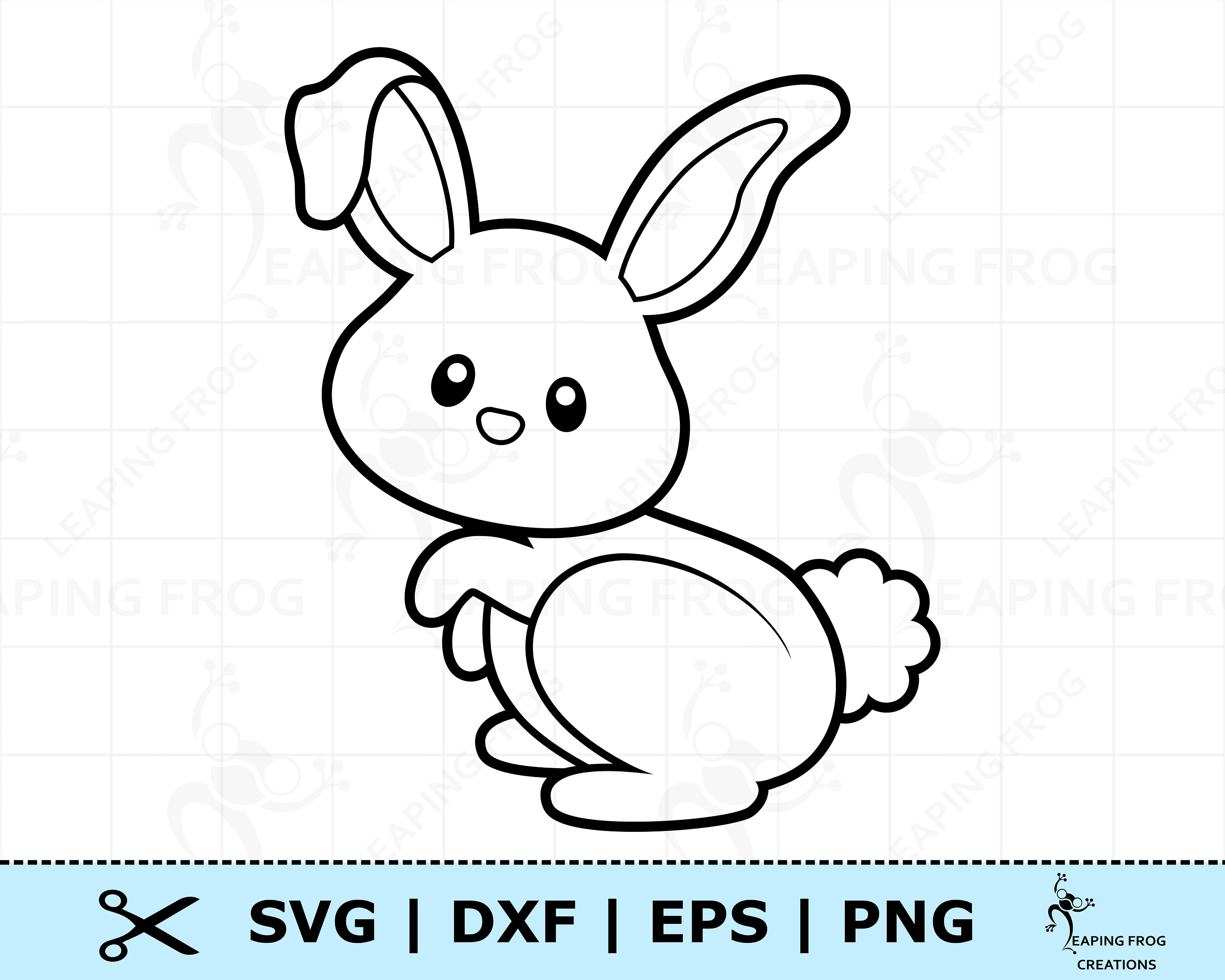 Osterhase SVG, PNG. Cricut, Silhouette schnitt Dateien. Outline ...