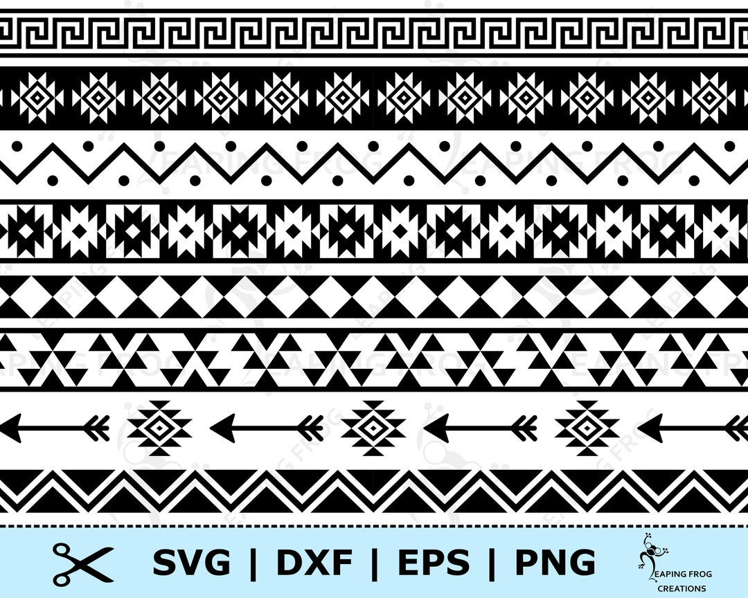 Aztec Pattern SVG. PNG. 8 Versions! Seamless! Cricut Cut Files ...