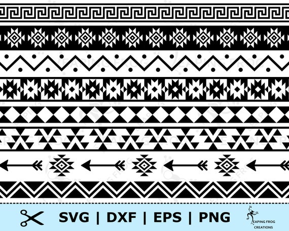 Aztec Pattern SVG. PNG. 8 Versions Seamless Cricut Cut | Etsy