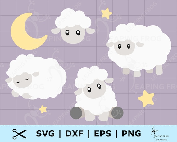 Sheep SVG. PNG. Lamb. Cut and Layered Files Cricut | Etsy